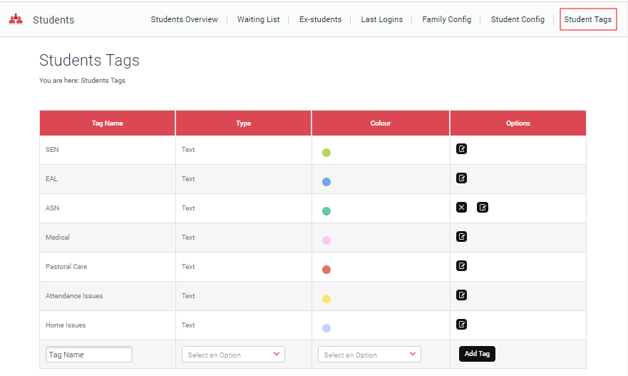 About Student Tags – HUB Help